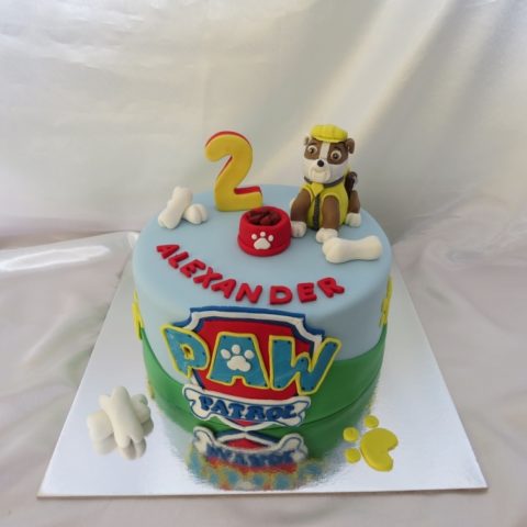 Paw patrol cake, Rubble - Honey Cakes