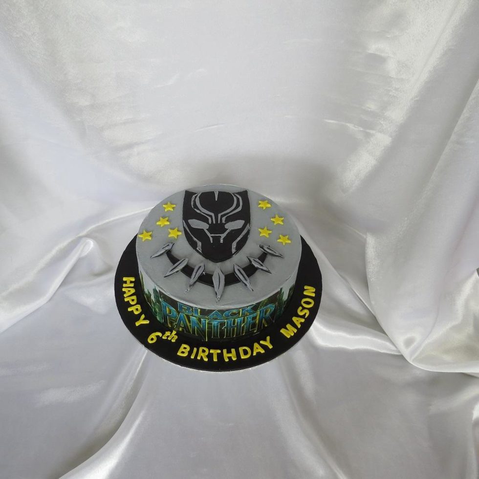 Black Panther Birthday cake - Honey Cakes