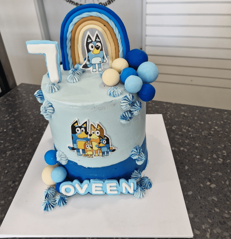Bluey theme cake - Honey Cakes